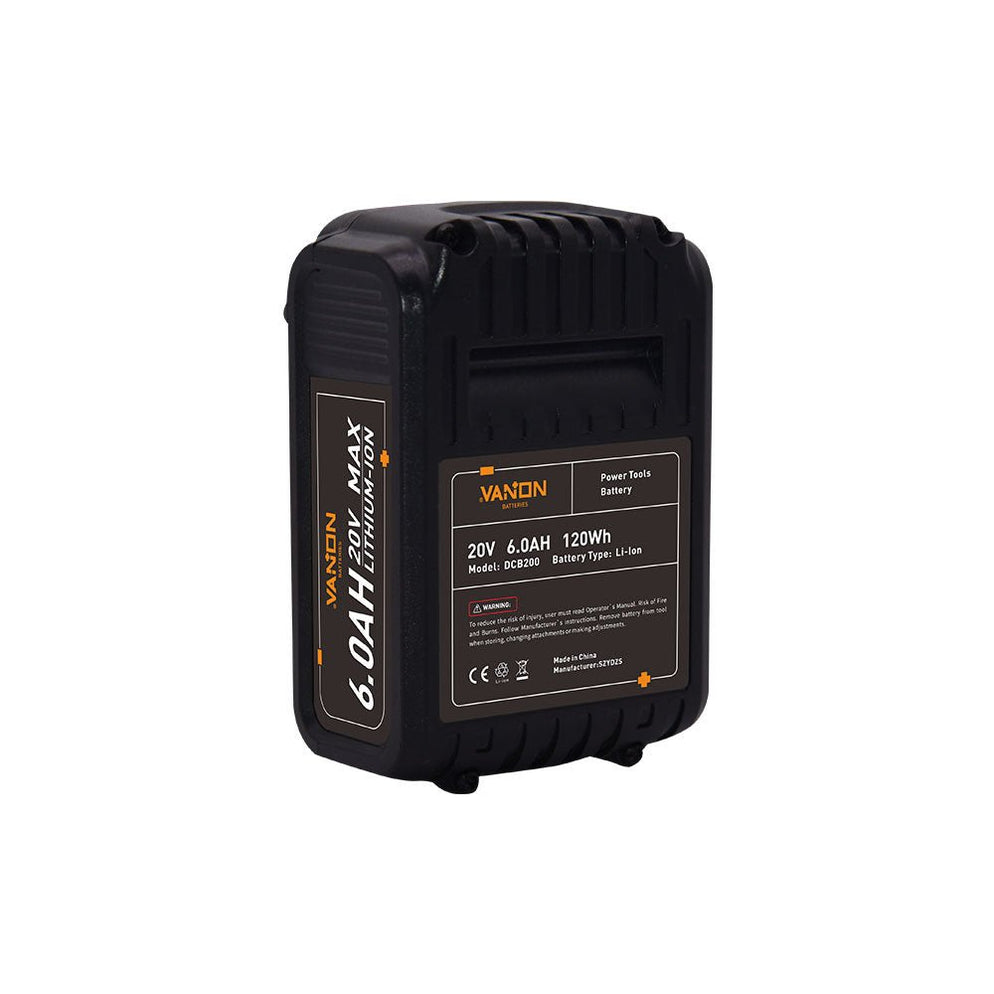 For Dewalt 20V MAX 6.0Ah Battery Replacement | DCB200 Battery 2 Pack ...