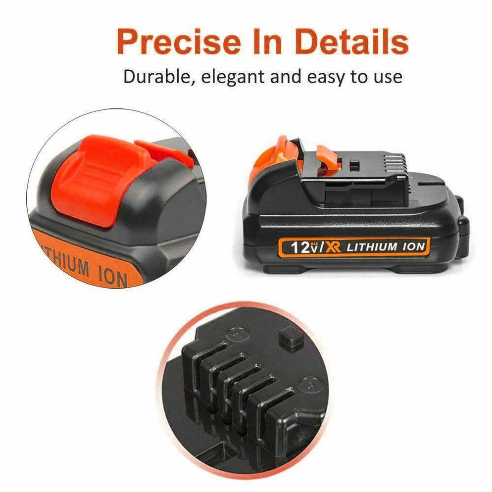 For Dewalt 12V Battery Replacement | DCB120 DCB123 DCB127 6.0Ah Li-ion ...