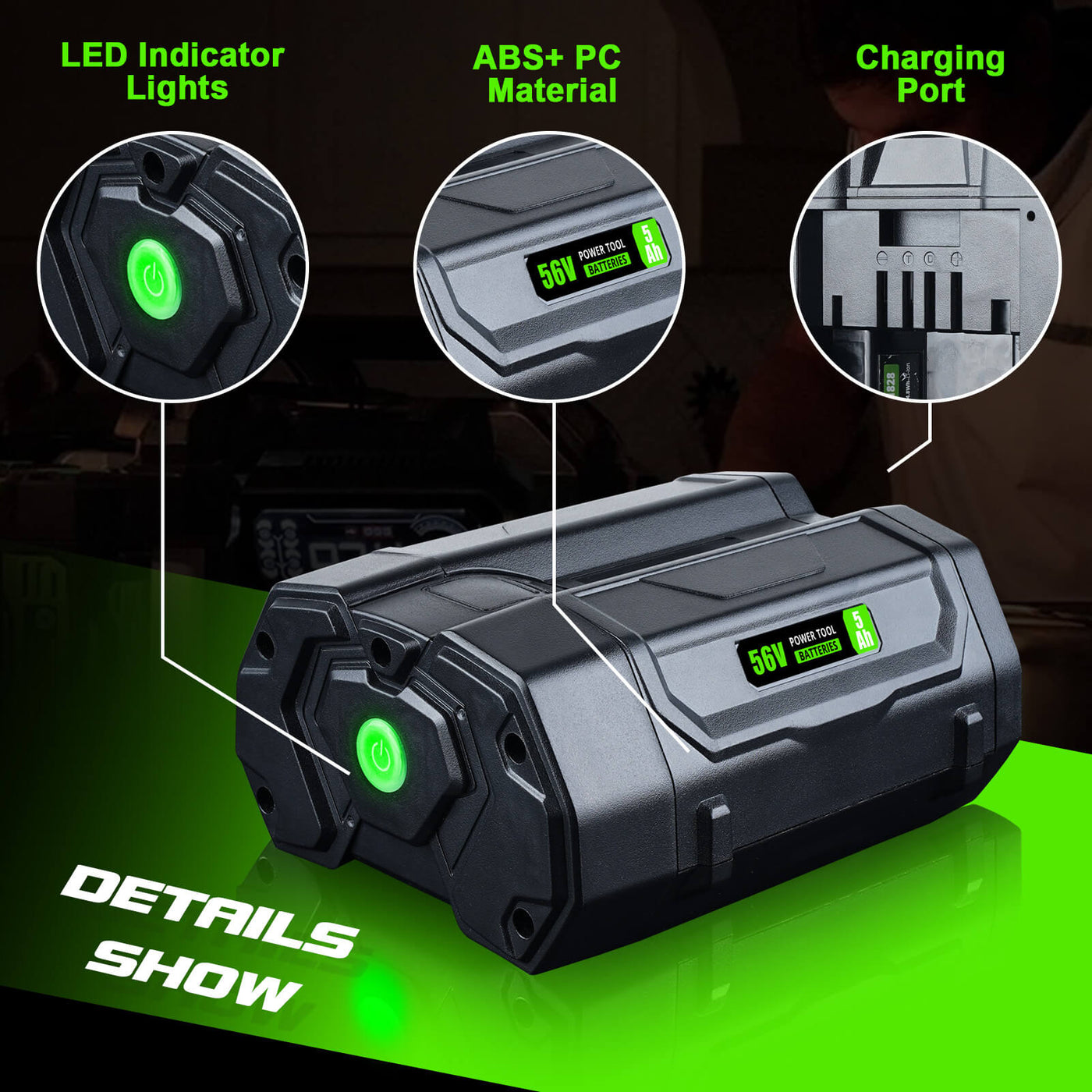 For EGO Battery 56V 5.0Ah | Compatible with All Power 56V EGO Power+ T ...