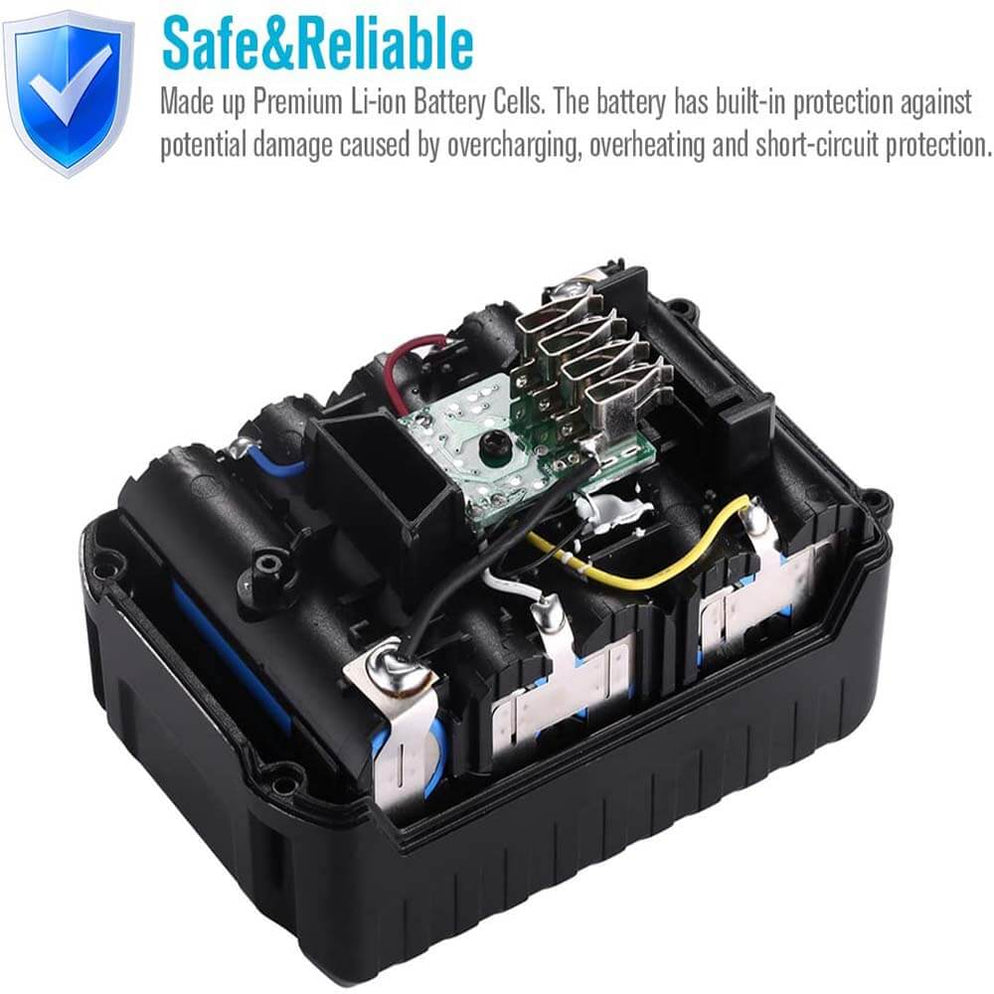 For Porter Cable 20V Battery 5Ah Replacement | PCC685L Battery (4 Pack ...