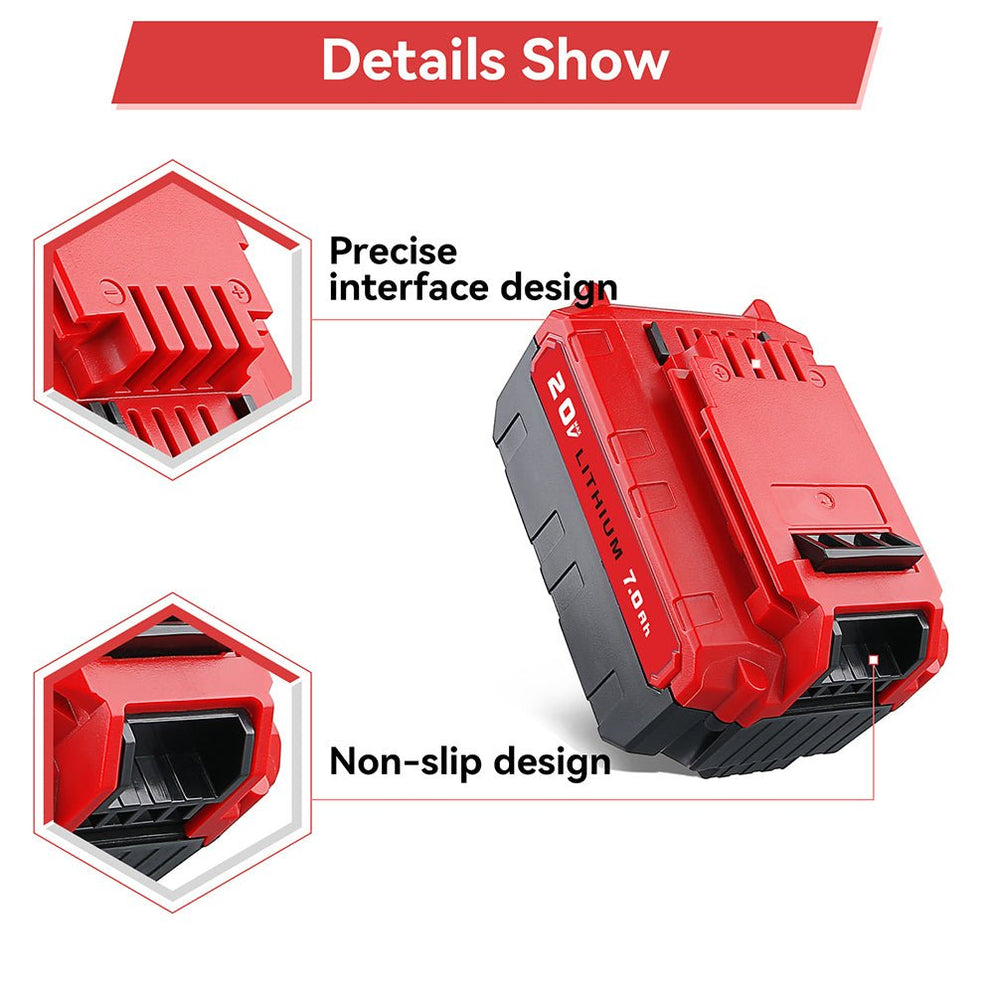 For Porter Cable 20V Battery 8.0Ah Replacement | PCC685L Battery 2Pack ...