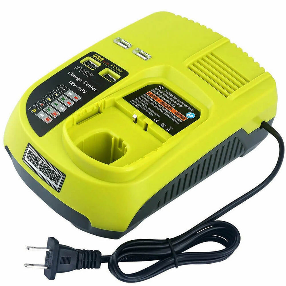 For Ryobi 18V Battery Charger P117 | Dual Chemistry IntelliPort Charge — Vanon-Batteries-Store